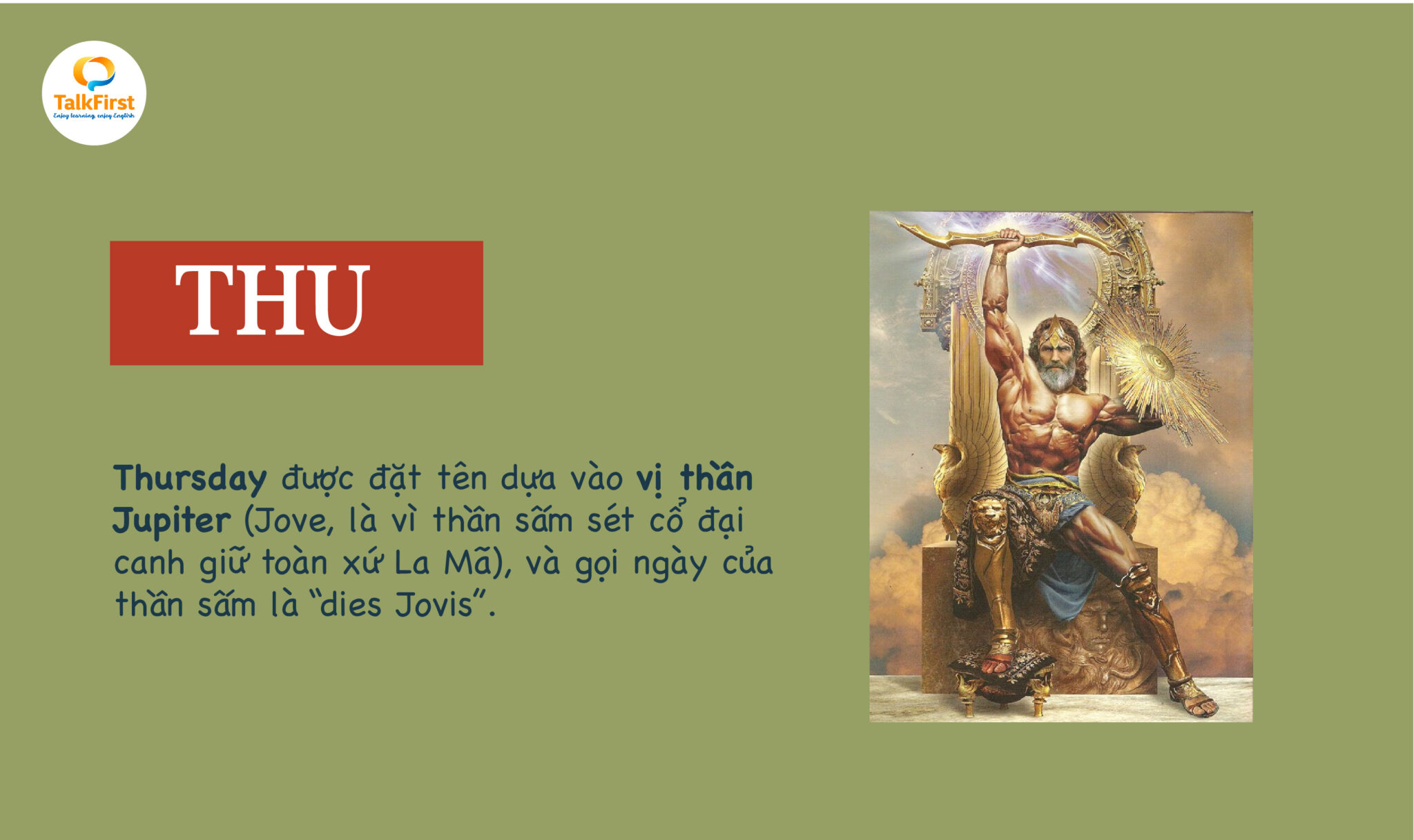Các thứ trong tiếng Anh: cách đọc, viết tắt và nguồn gốc
