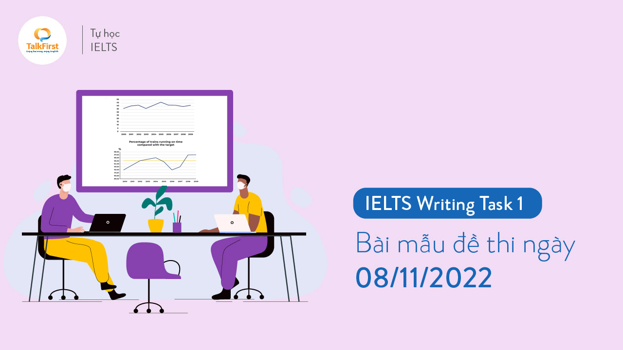 Bài mẫu đề thi IELTS Writing Task 1 ngày 08.11.2022