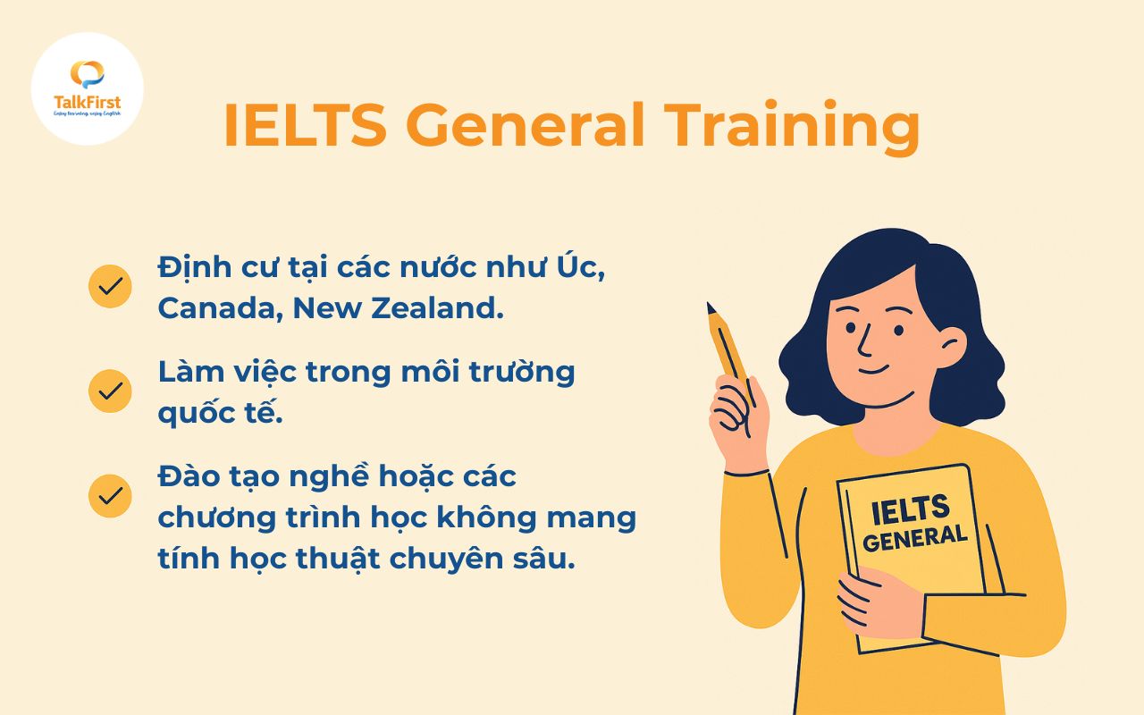 IELTS General là gì? Phân biệt với Academic? Ai nên thi và dùng để làm gì?