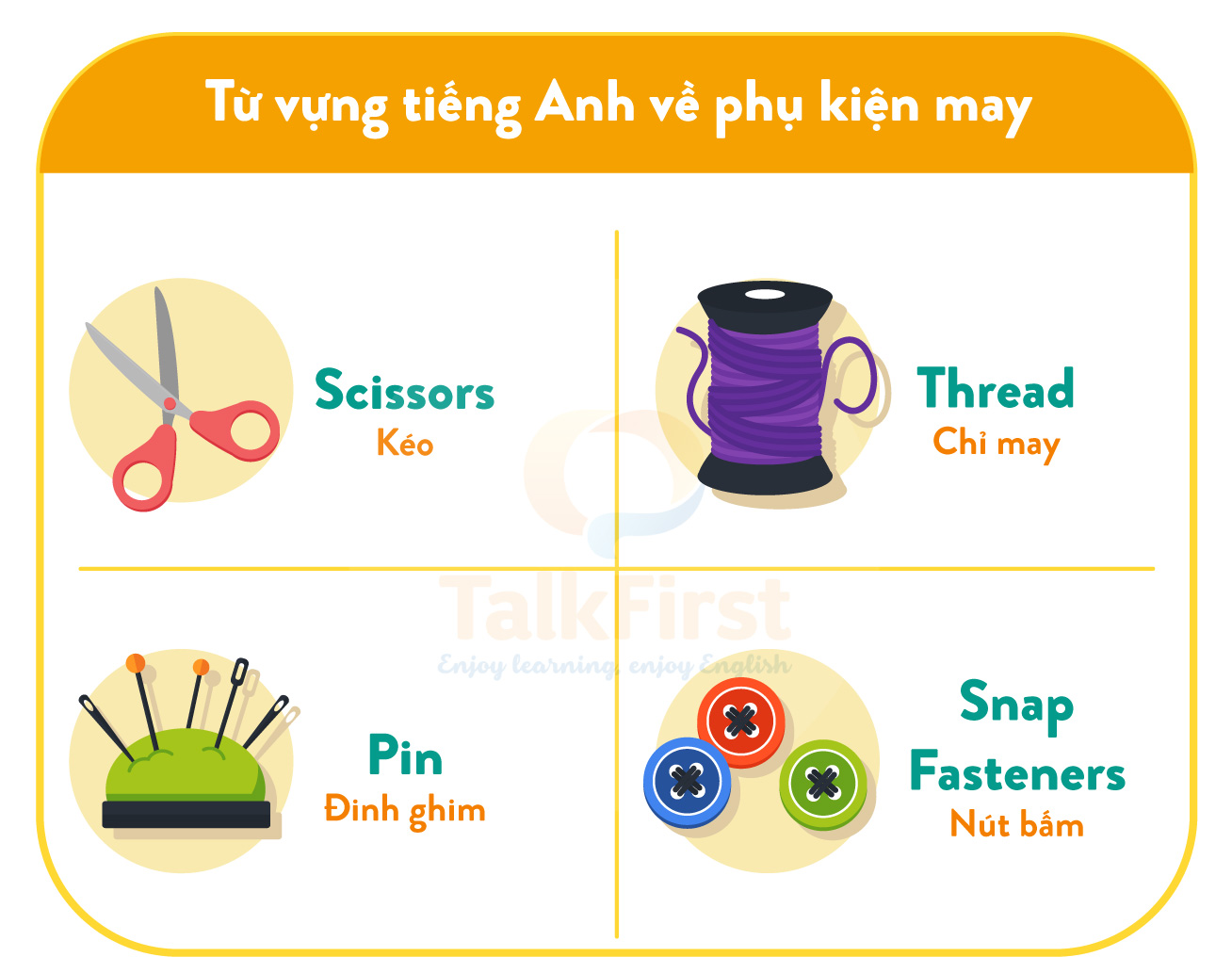 210+ từ vựng tiếng Anh chuyên ngành May mặc hay dùng nhất