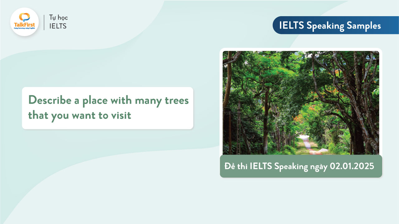 Describe a place with many trees that you want to visit - Bài mẫu IELTS ...